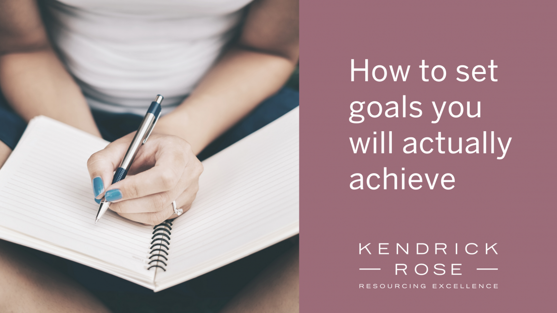 How to set goals you will actually achieve | Kendrick Rose